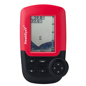 Hawkeye Depth Trax 2BX Dash Digital Depth & Temp Gauge - Thru-Hull ...