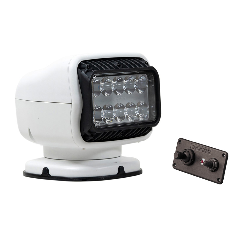 Golight GT Series LED Hybrid Light Permanent Mount w/Hardwired Dash Mount Remote - 12V - White ...