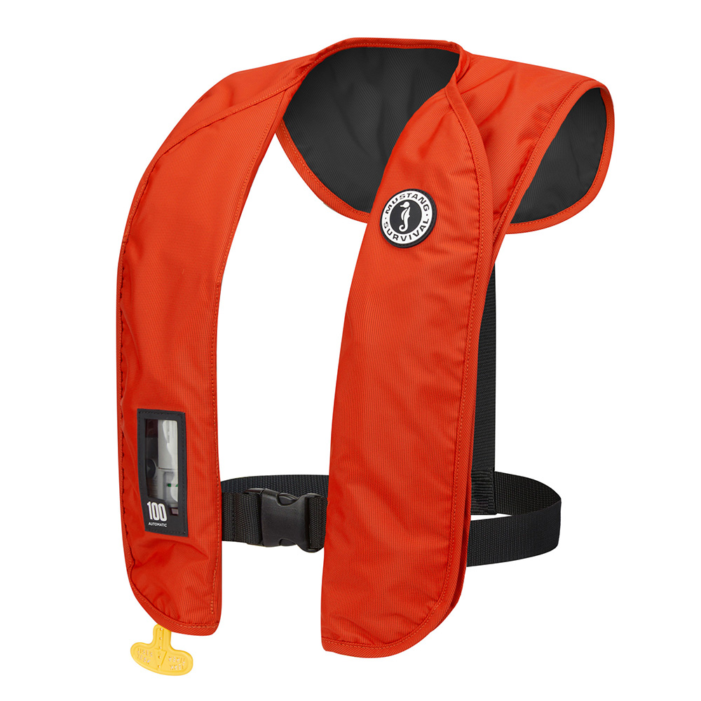 Mustang MIT 100 Inflatable PFD - Orange/Black | CWR Wholesale Distribution