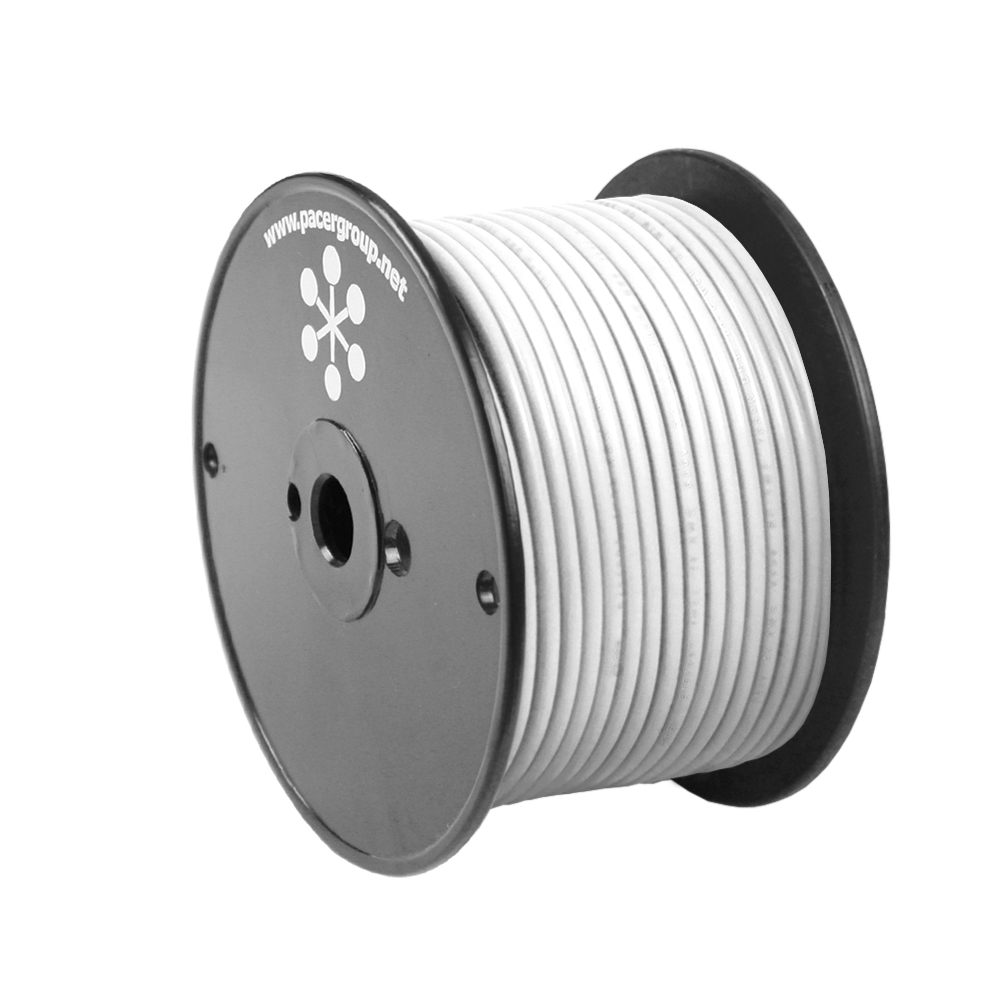 Pacer White 18 AWG Primary Wire - 100' | CWR Wholesale Distribution