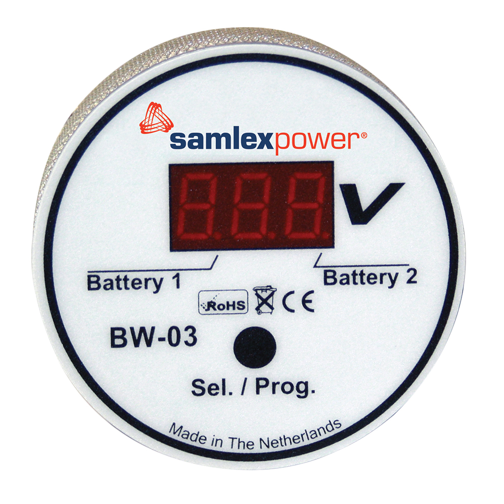 Samlex Dual Battery Monitor - 12V or 24V - Auto Detection | CWR ...